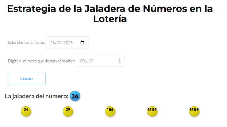 📊 Tabla Jaladora – Números recomendados para hoy 🍀